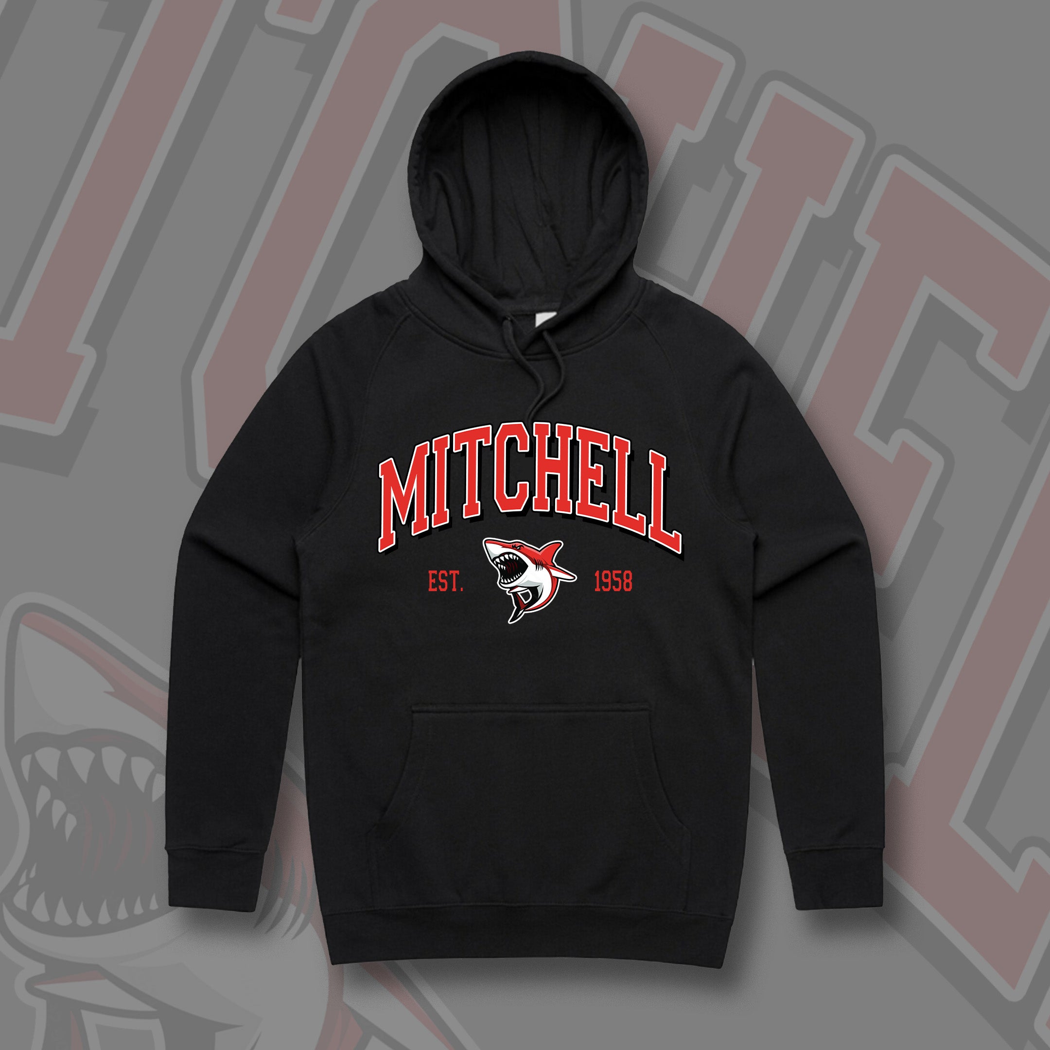 MITCHELL HOODIE - BLACK – Clubhouse Print Co