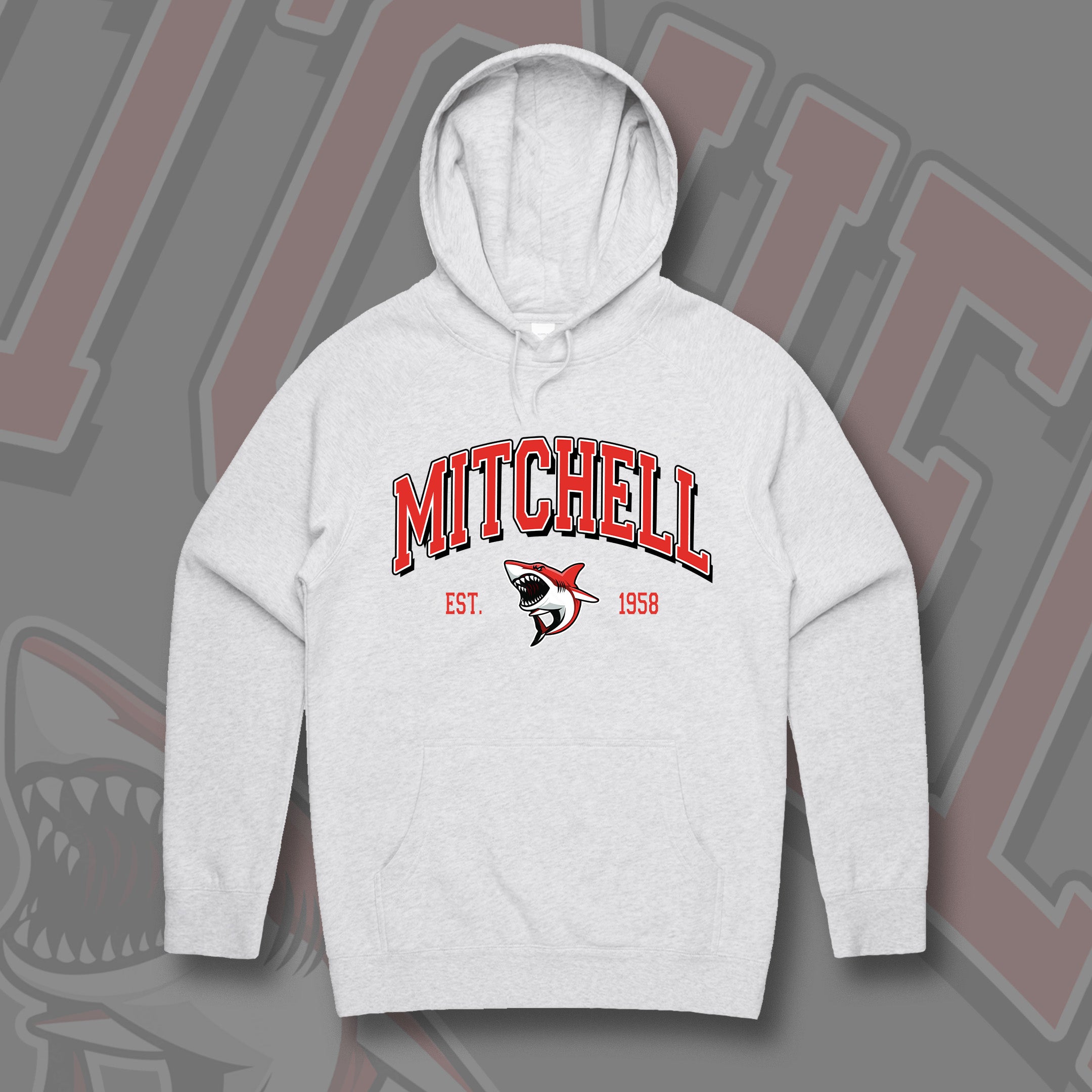 MITCHELL HOODIE - GREY MARLE – Clubhouse Print Co