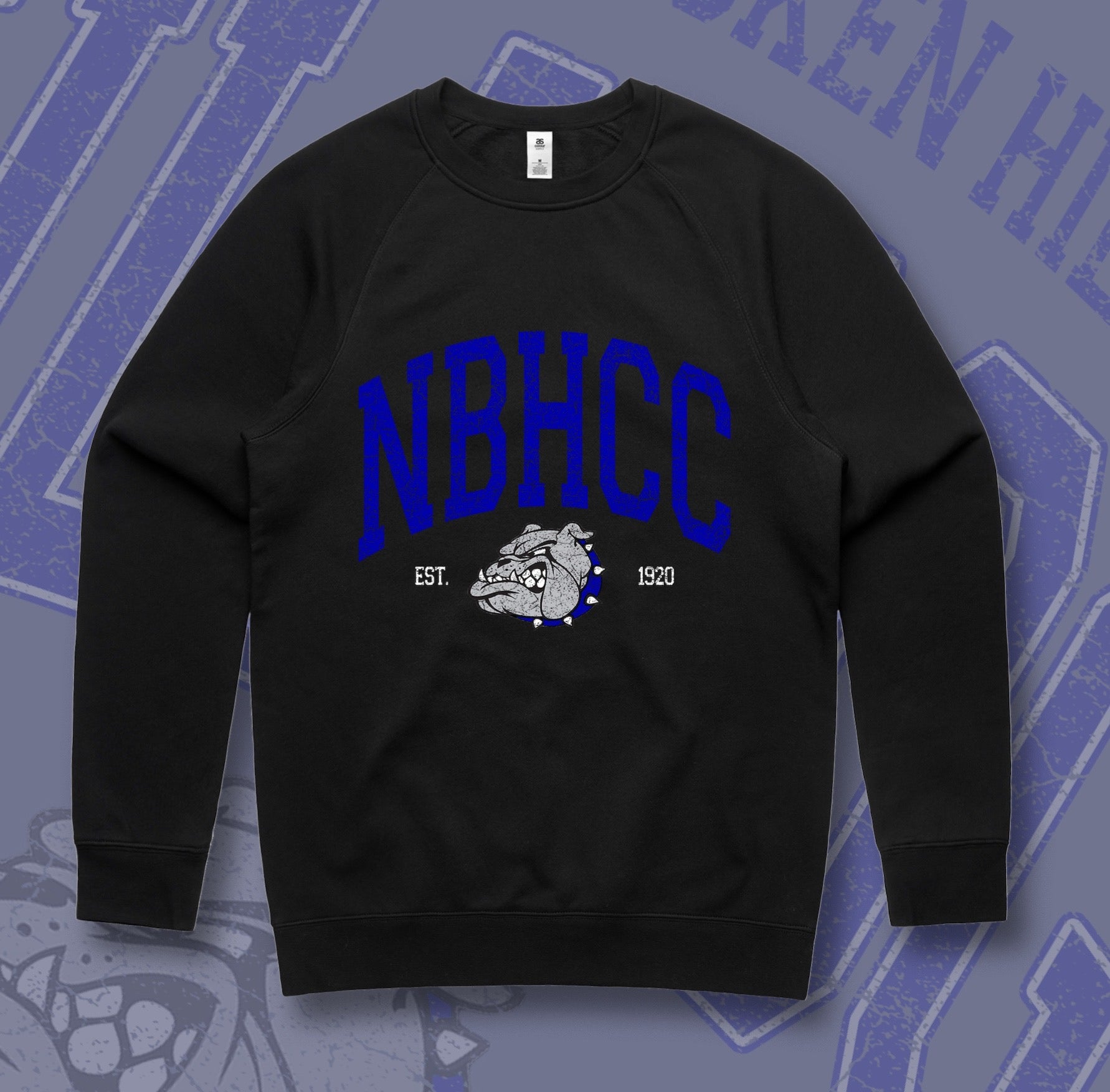 NORTH BROKEN HILL CC VARSITY JUMPER V2 - BLACK – Clubhouse Print Co