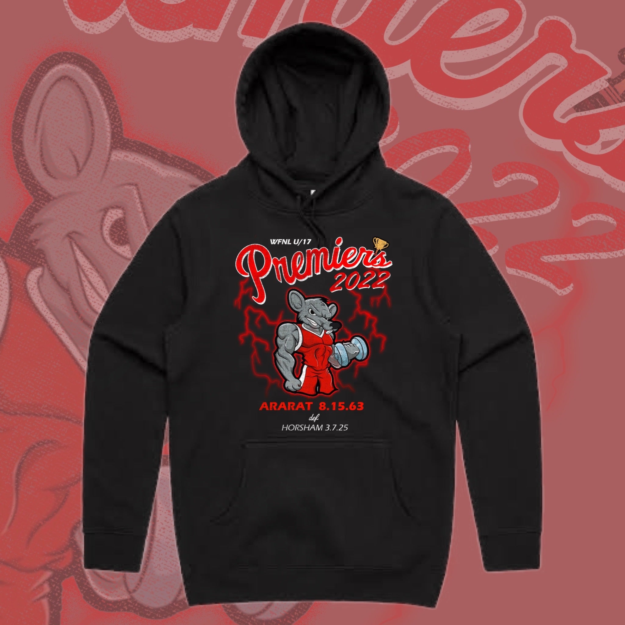 ARARAT RATS PREMIERS 2022 HOODIE - BLACK – Clubhouse Print Co